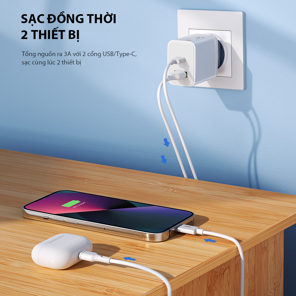 Củ Sạc Nhanh ROBOT RT - F5 - Điện Thoại Di Động MINH ĐỨC