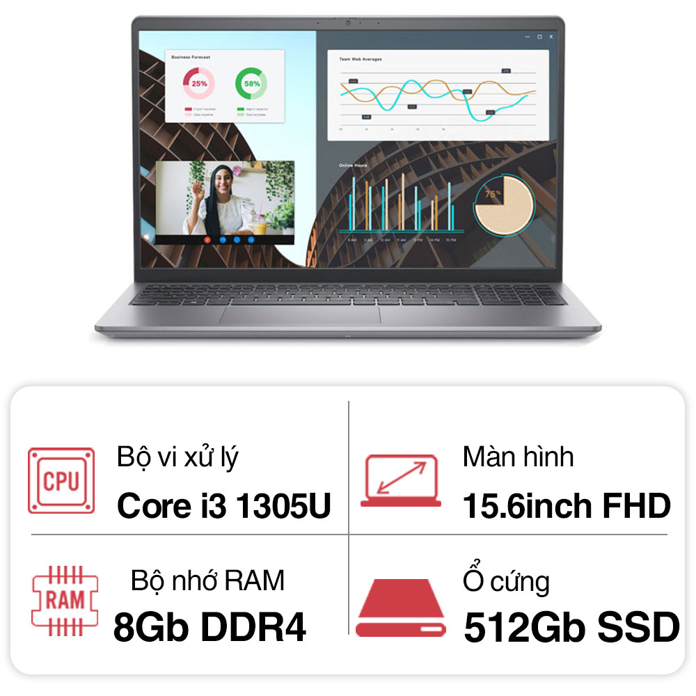 Laptop DELL Vostro 3530 i3-1305U (V5I3465W1) - Điện Thoại Di Động MINH ĐỨC
