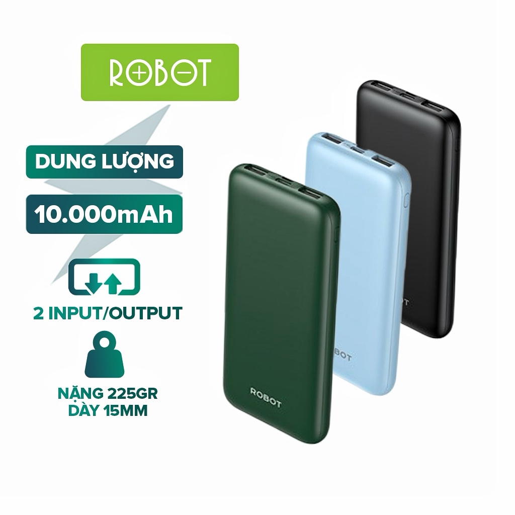 Sạc dự phòng ROBOT RT12 USB 2.1A 10.000mAh 10.5W - Điện Thoại Di Động ...